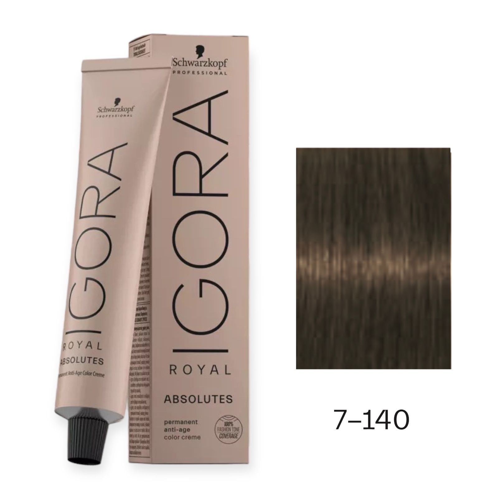 7-140 Rubio Medio Ceniza Beige Natural Igora Royal Absolute Schwarzkopf ...