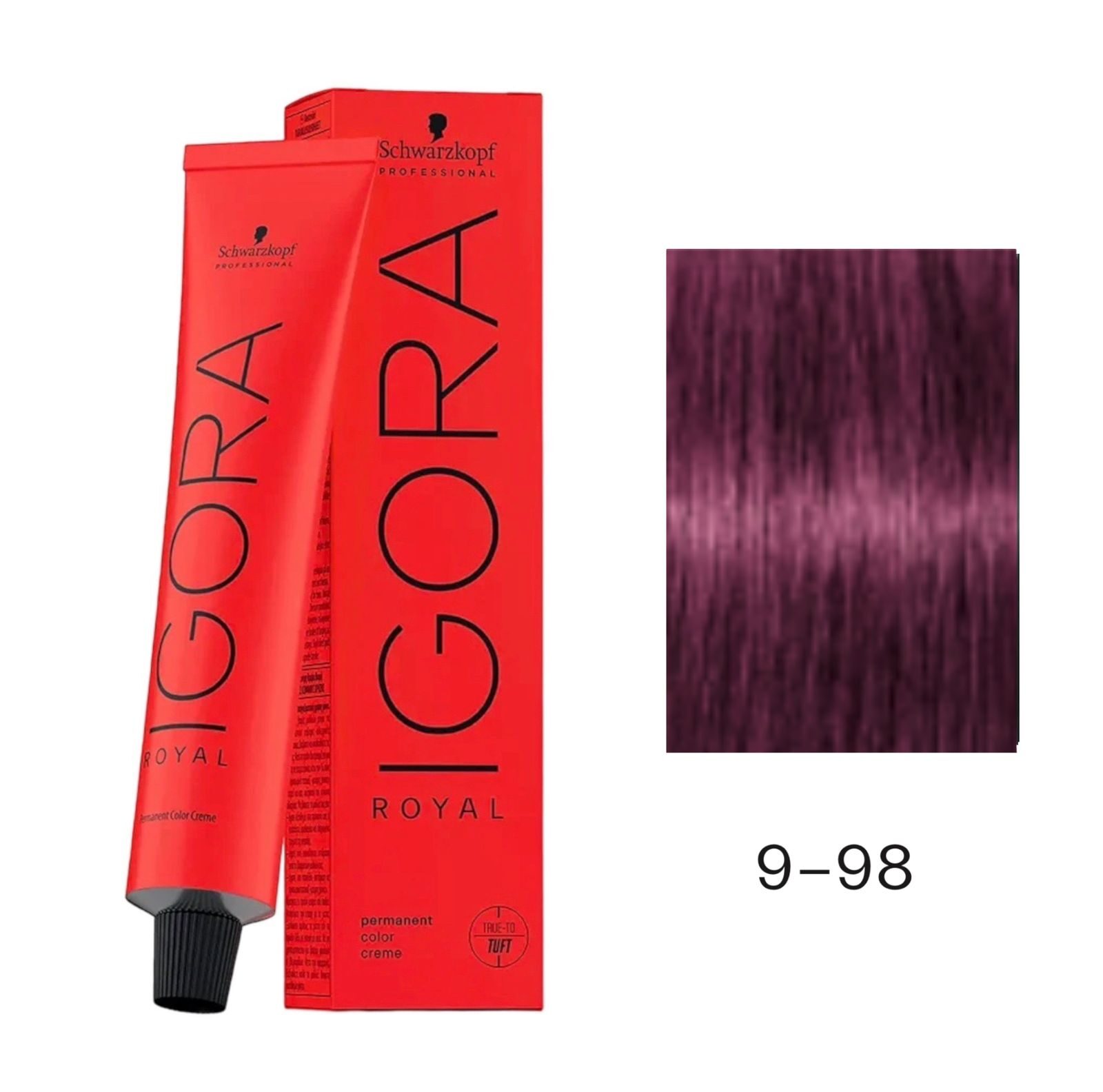 9-98 Rubio Muy Claro Violeta Rojizo Intenso Igora Royal Schwarzkopf ...