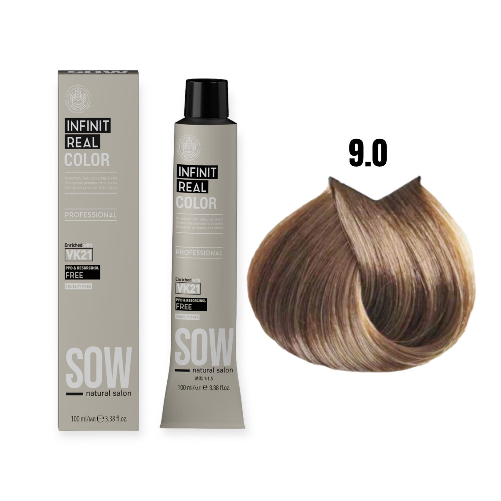 9.0 Rubio Clarisimo Infinit Real Color Sow® – Latin Woman